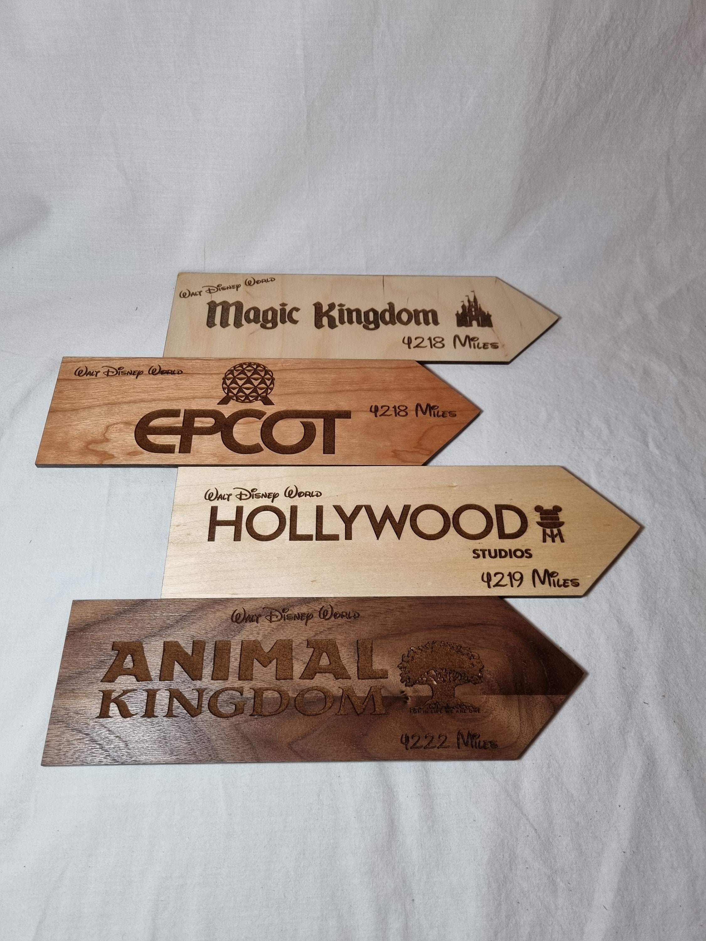 Disney Inspired Sign Distance to Disney Parks Signs Disney - Etsy Australia