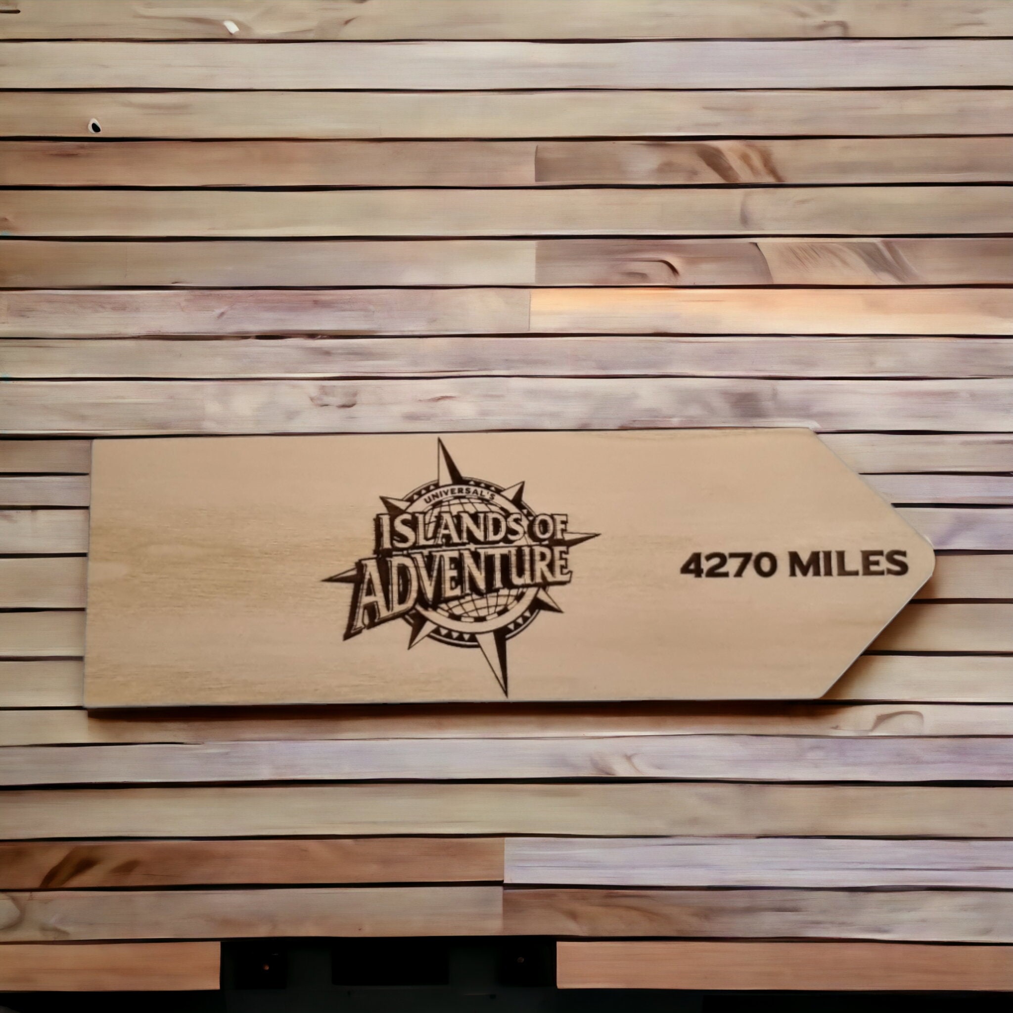 Universal Inspired Distance Sign - Distance to Universal Theme Park ...