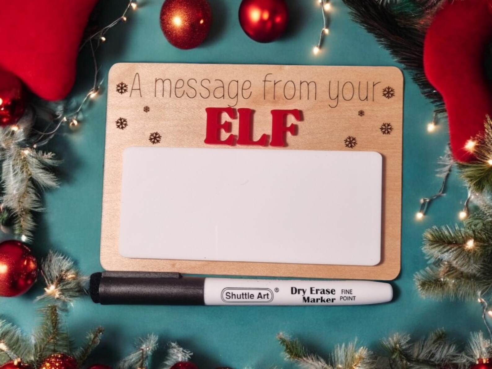 Elf on the Shelf Whiteboard: Christmas Message Board for Kids - Etsy