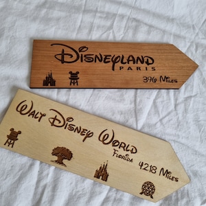 Disney Inspired Sign - Distance to Disney Parks Signs, Disney World ...