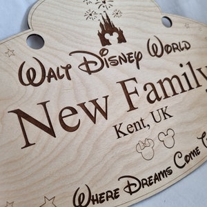 Disney Themed Pram Sign - Stroller Sign | Personalised Push Chair Sign ...
