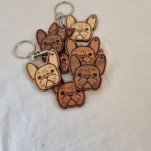 Frenchie Keyring - Personalised Pet Keyring French Bulldog | Memory ...