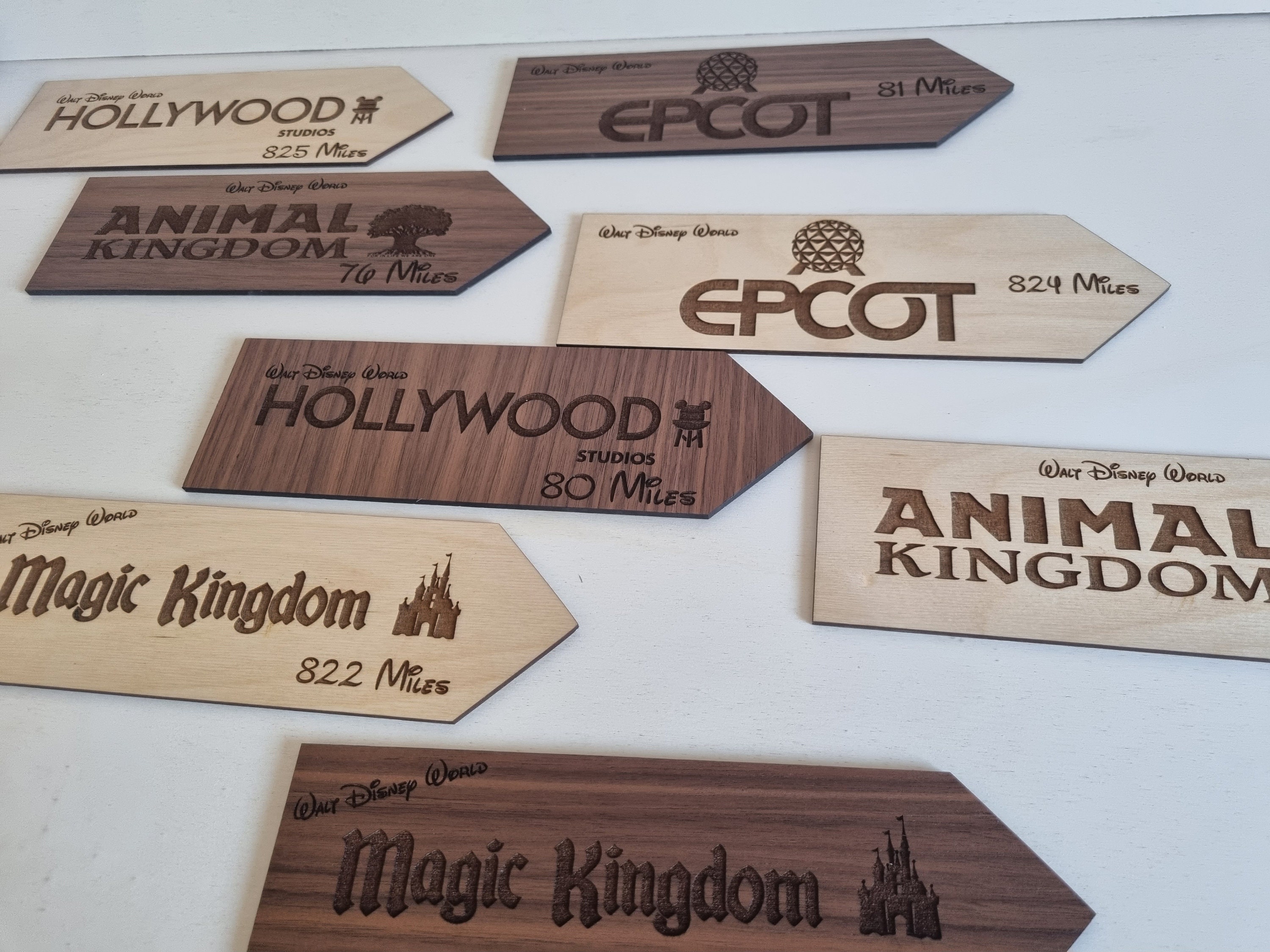 Disney Inspired Sign Distance to Disney Parks Signs Disney - Etsy Australia