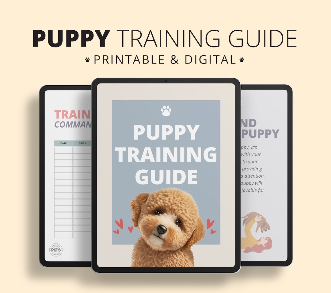 Puppy Training Guide Dog Grooming Guide Dog Care Guide Printable Dog ...