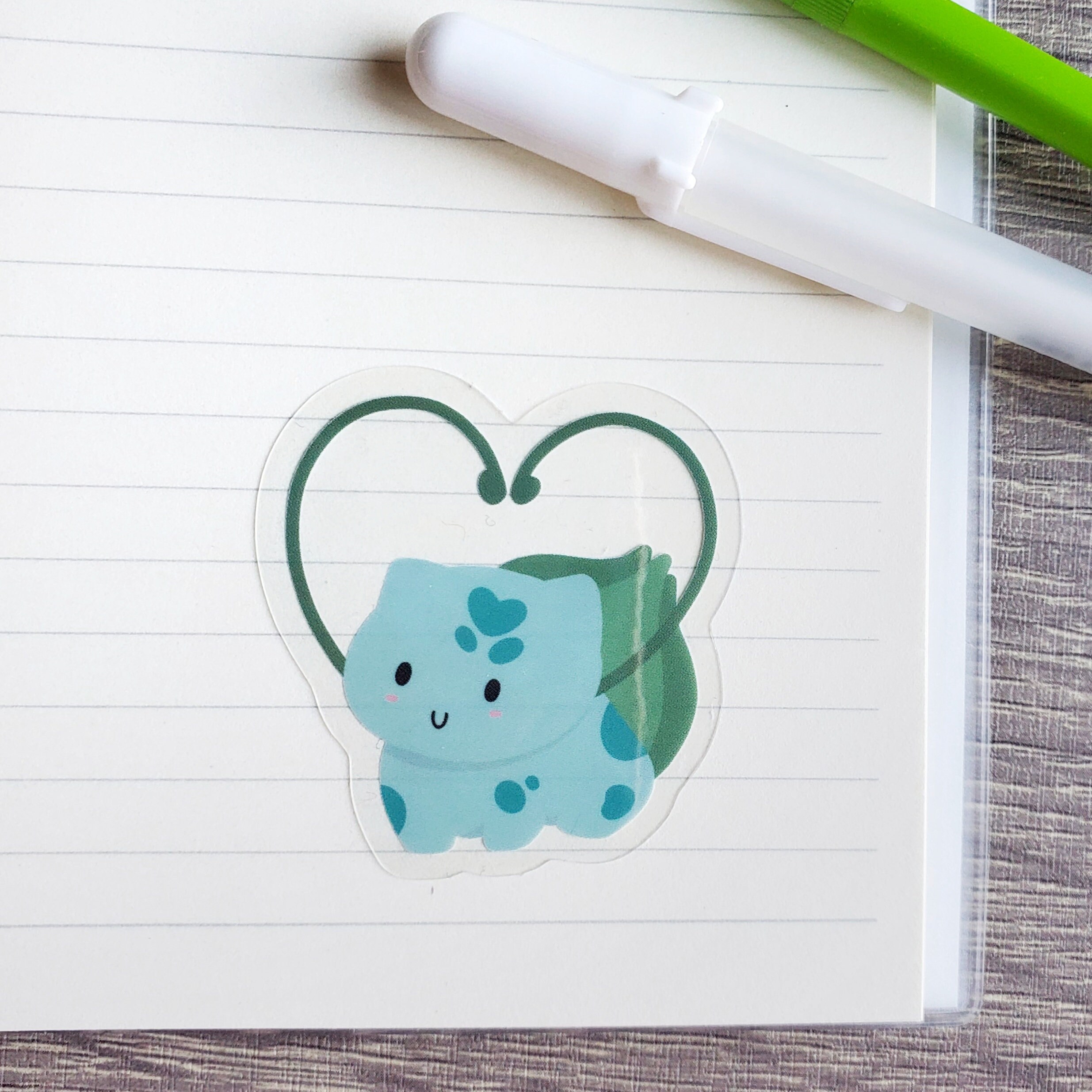 Pokemon Bulbasaur Clear Sticker Cute Pokemon Sticker Kawaii | Etsy