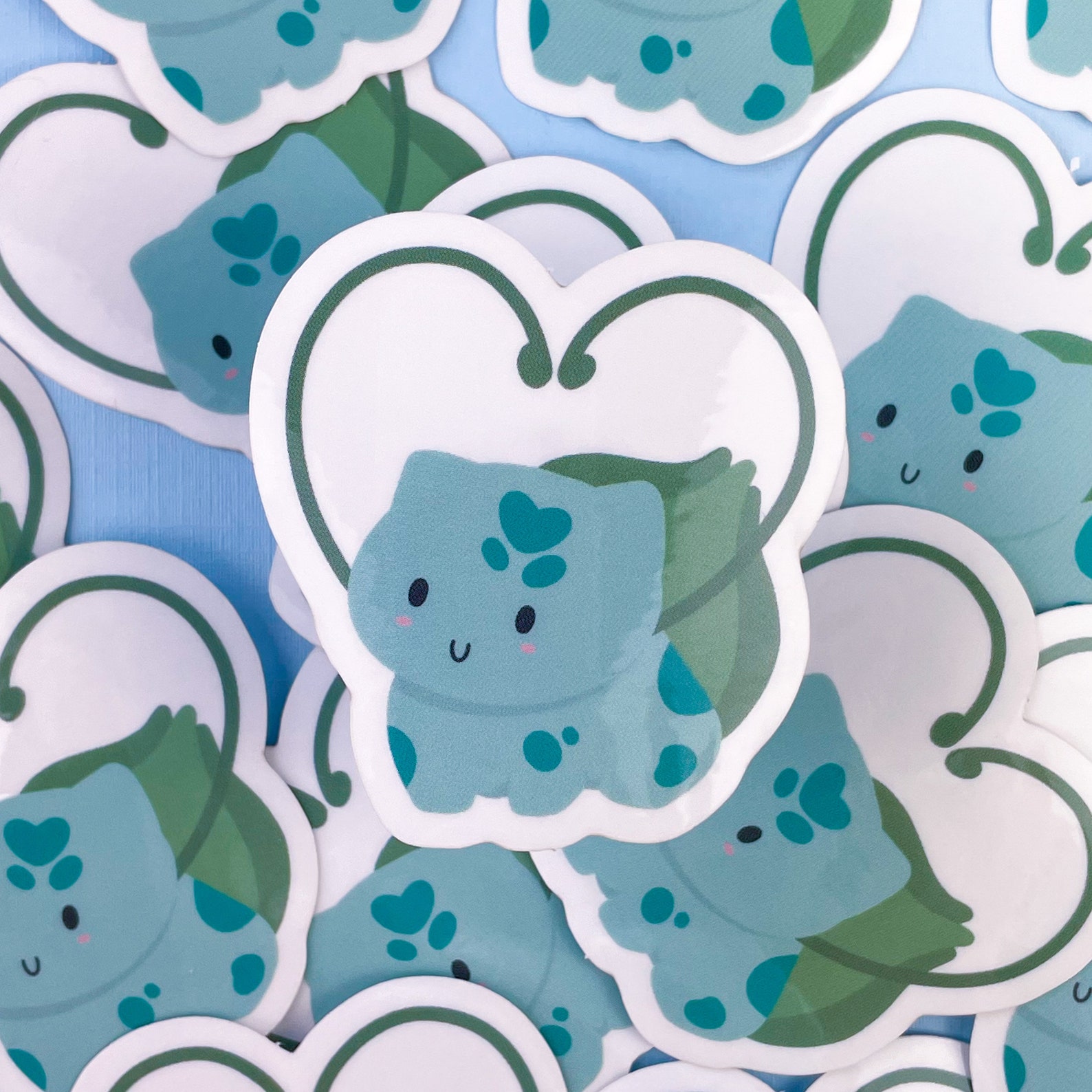 Pokemon Bulbasaur Clear Sticker Cute Pokemon Sticker Kawaii - Etsy