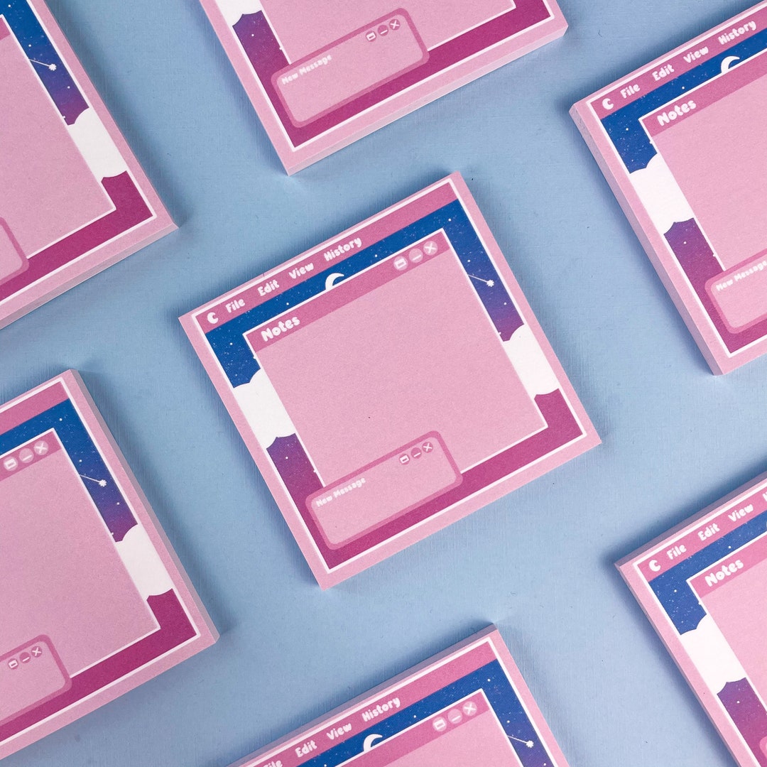 Cute E-girl Sticky Notes Kawaii Gamer Sticky Notes Kawaii - Etsy