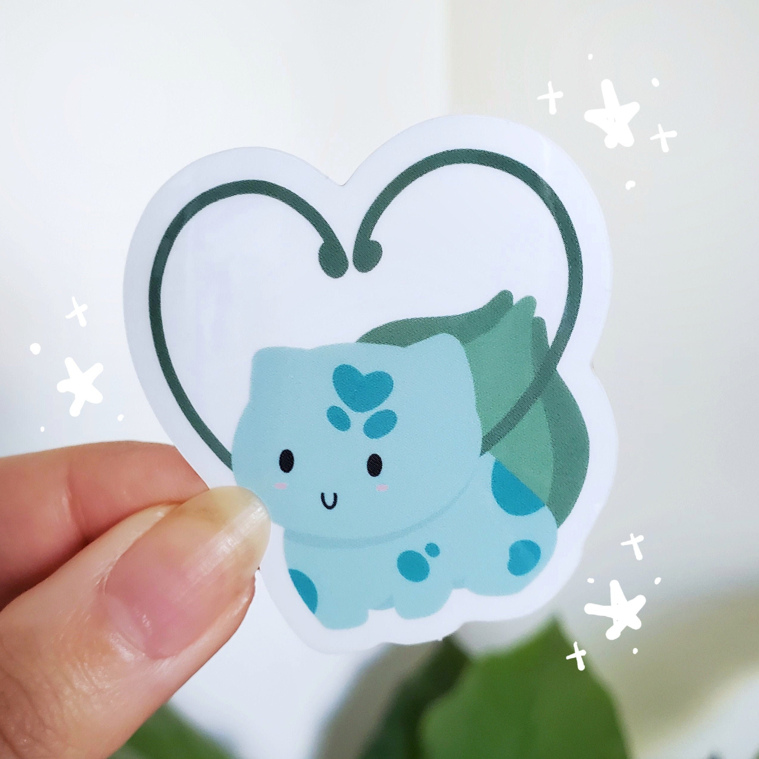 Pokemon Bulbasaur Clear Sticker Cute Pokemon Sticker Kawaii | Etsy