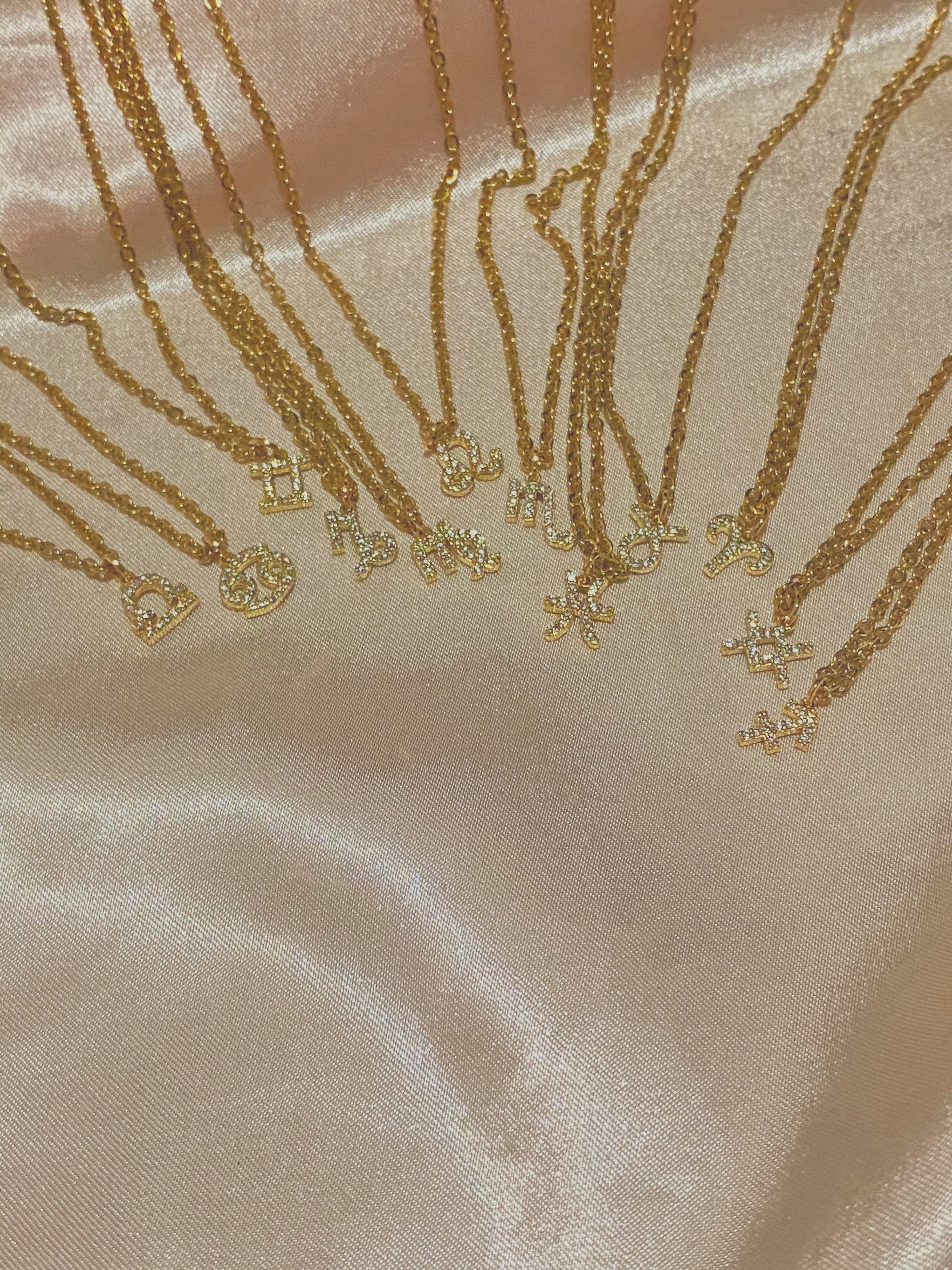 Gold Personalised Zodiac Sign Pendant Necklace - Etsy