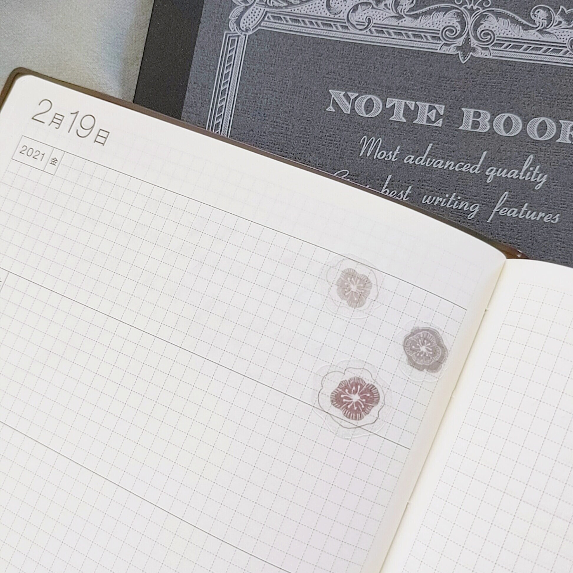 Transparent Aesthetic Floral Stamp Pattern Sticker Sheet - Etsy