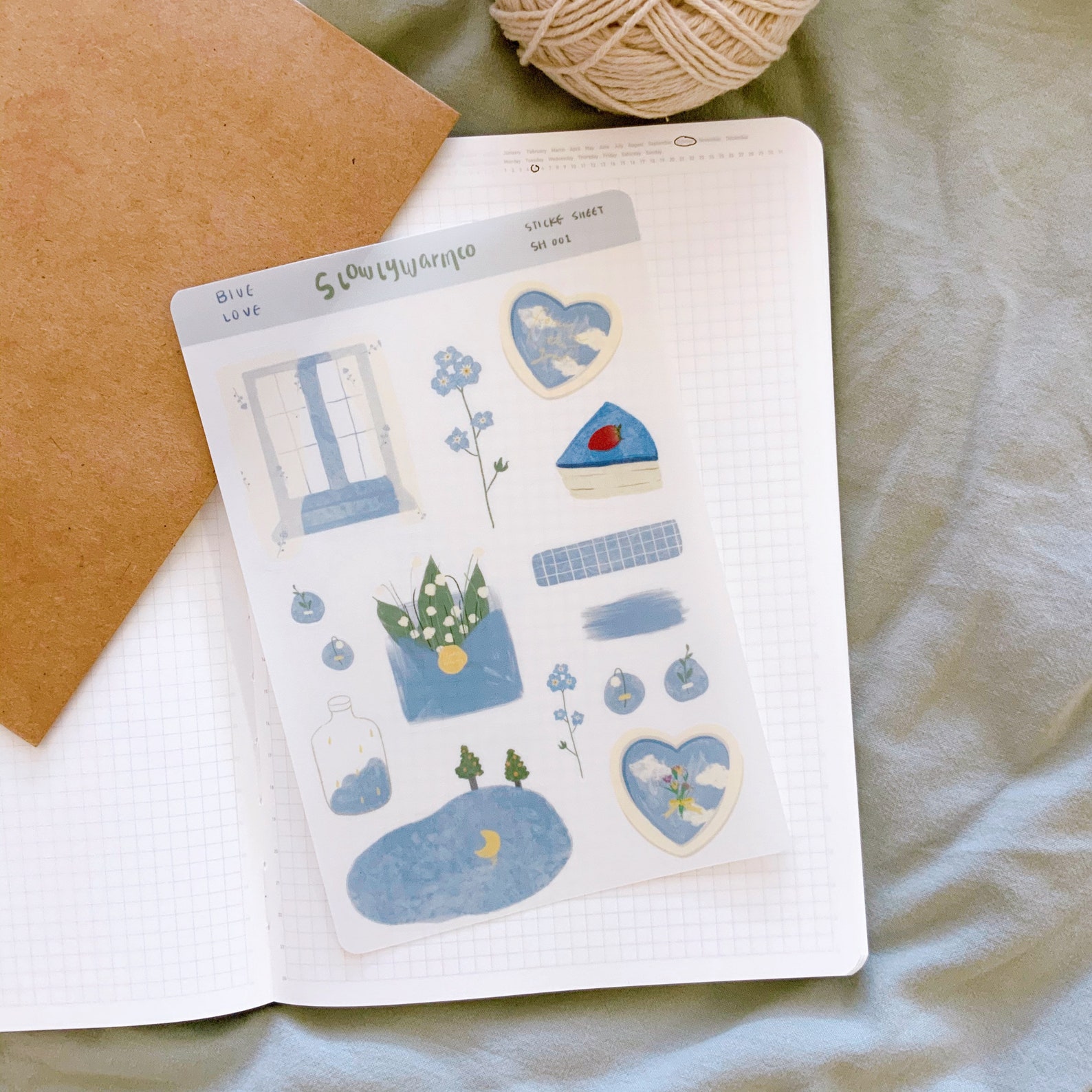 Transparent aesthetic bujo sticker sheet Bullet Journal | Etsy