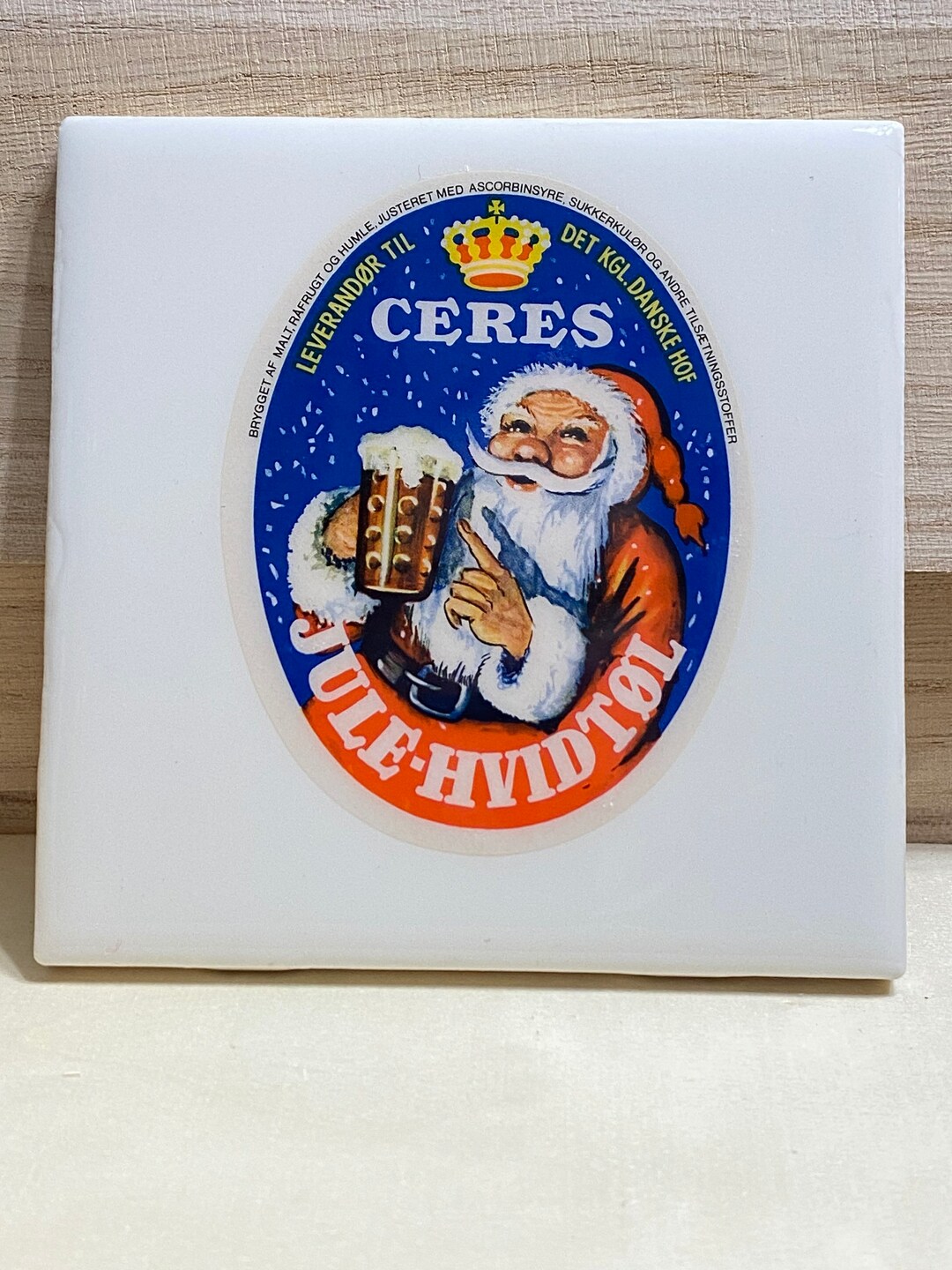Ceres Jule Hvidtøl Label Coaster - Etsy