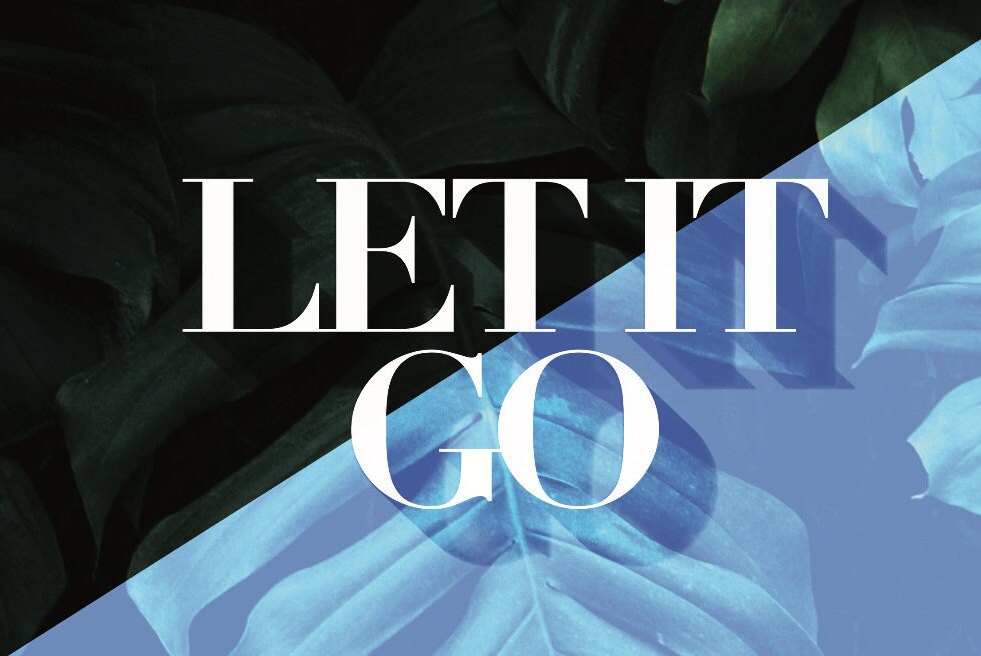 Let It Go, Digital Download, Relaxation Sign, Diptych Poster Set ...