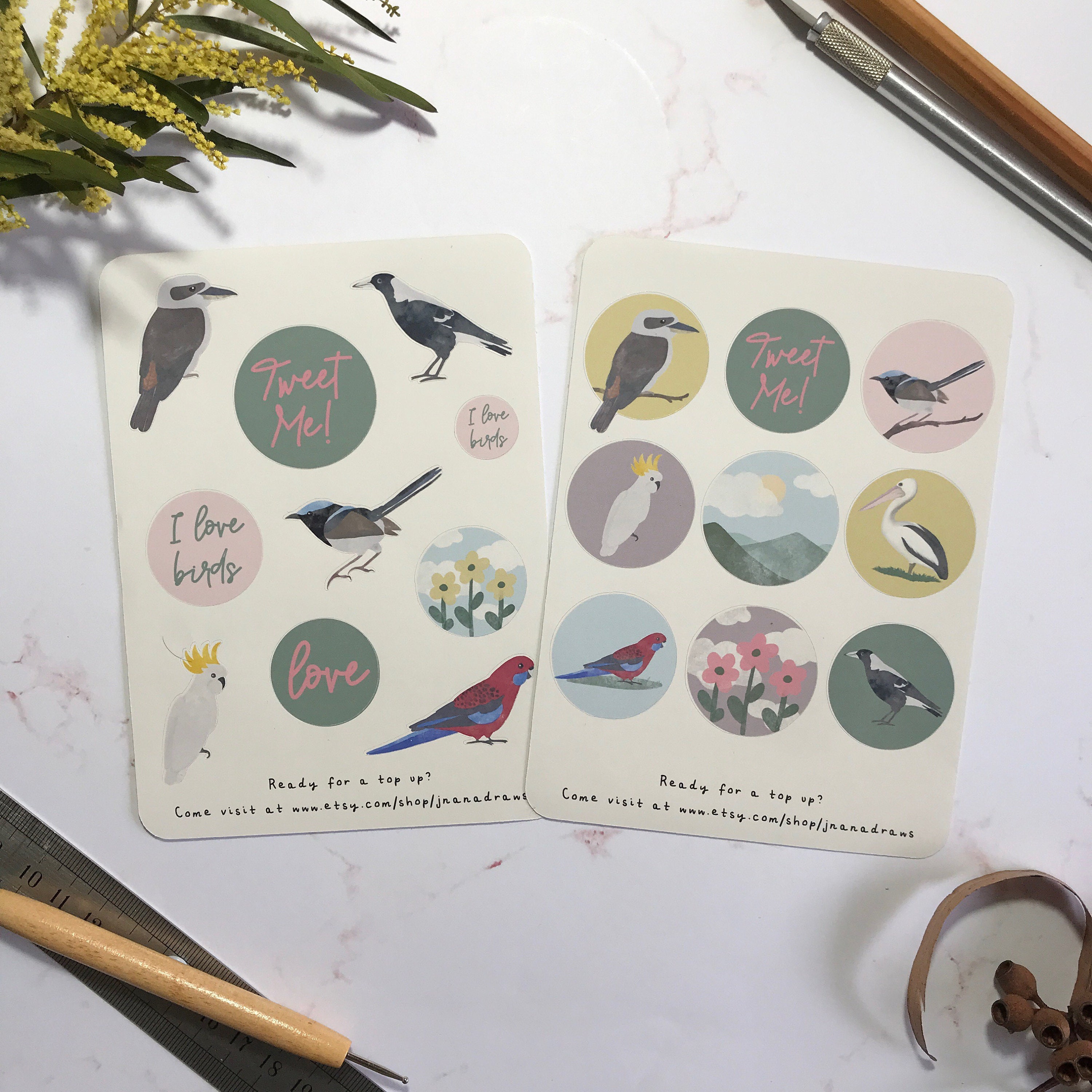 Australian Birds Letter Writing Set. Note Paper Stationery - Etsy Australia