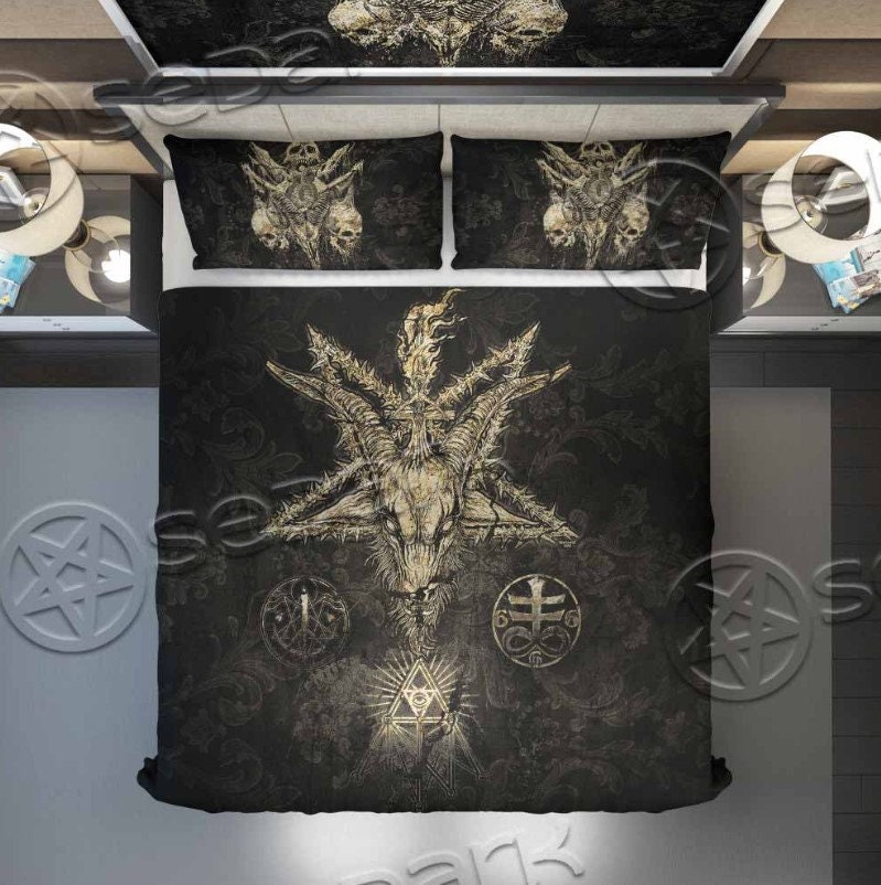 Satanic Sigil of baphomet Bedding Sets sold by Ishu Bansal | SKU ...