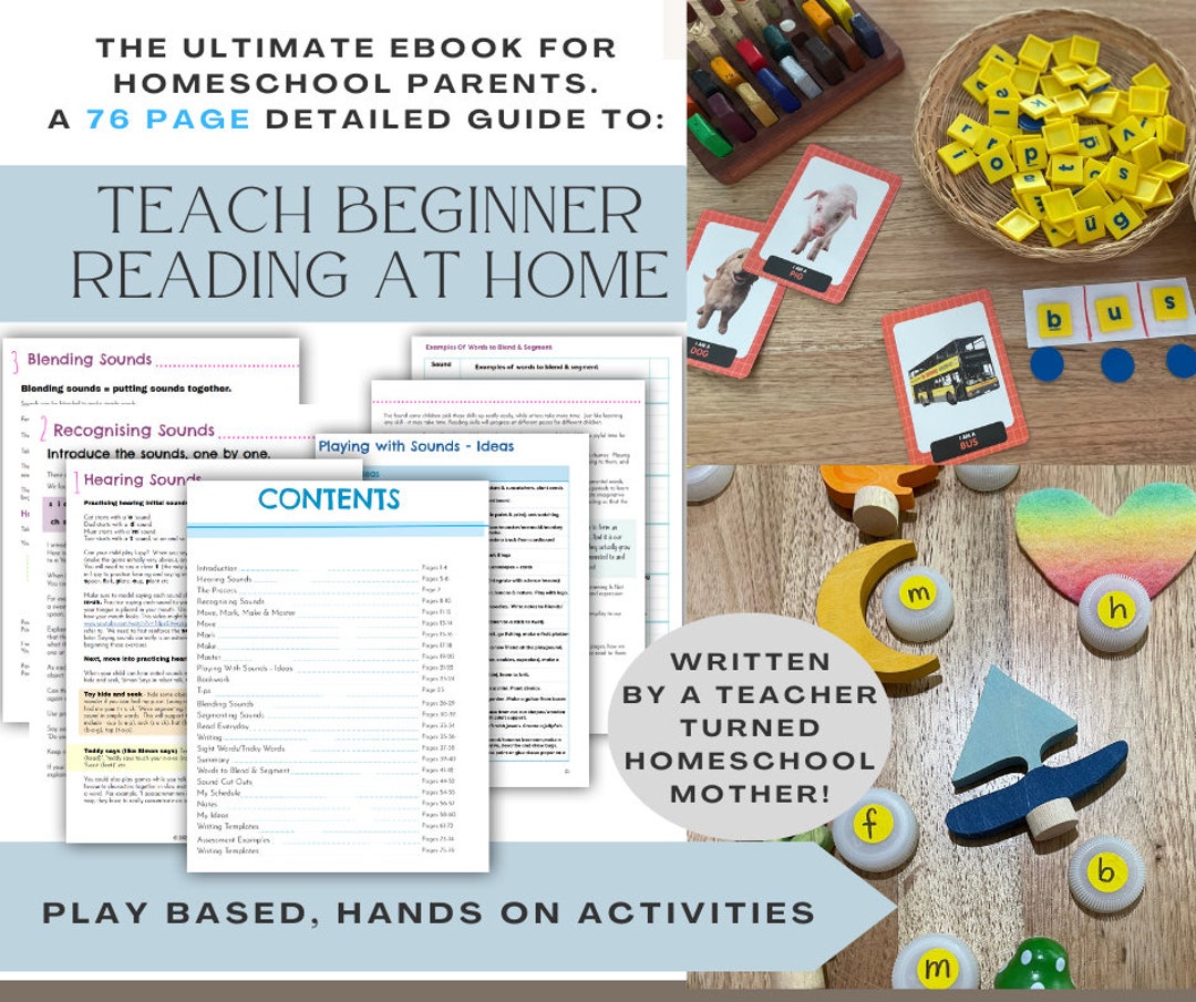 Teach Reading at Home Without Worksheets. Teach Initial Sounds. Blend ...