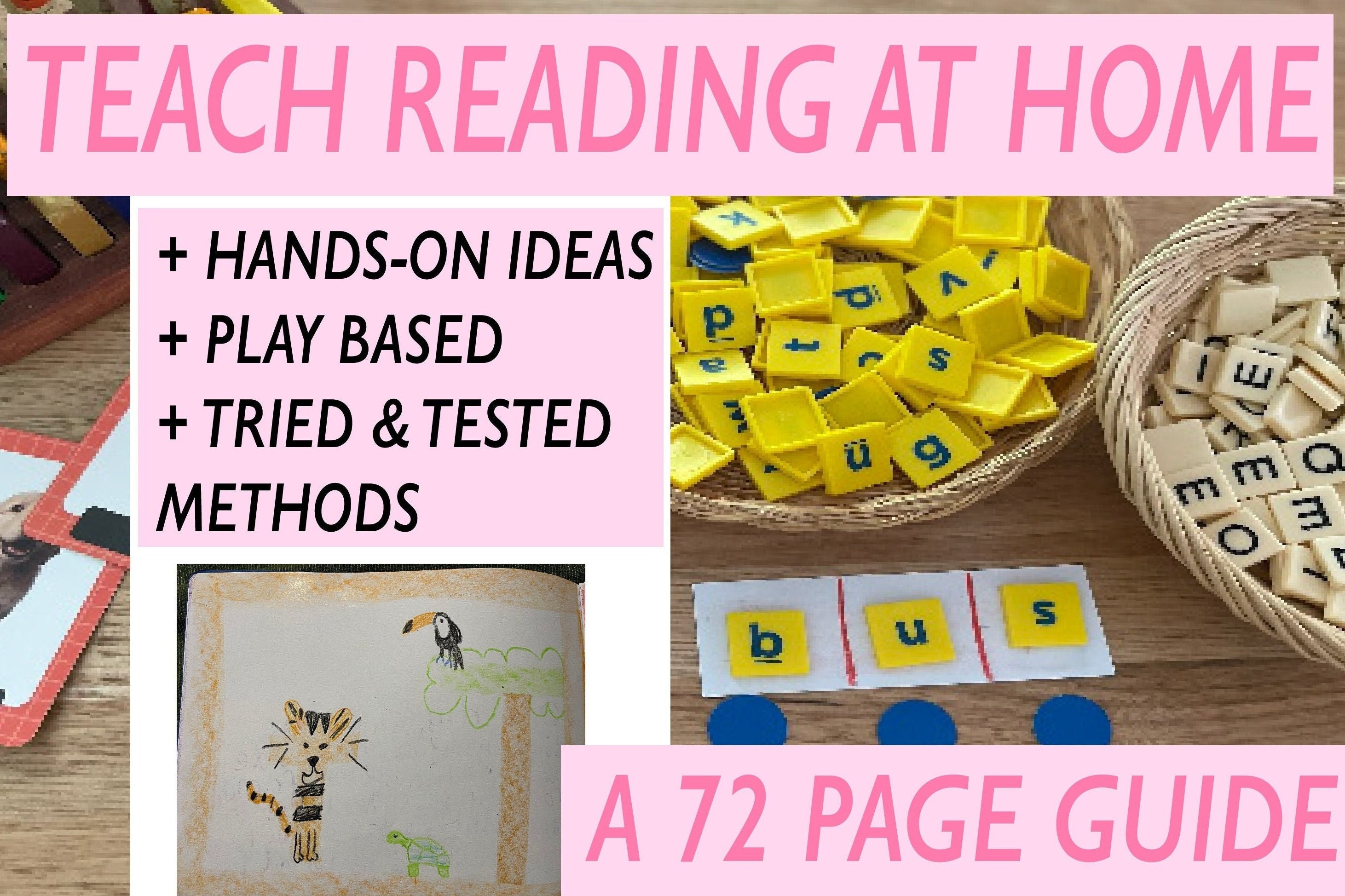 Teach Reading at Home Without Worksheets. Teach Initial - Etsy