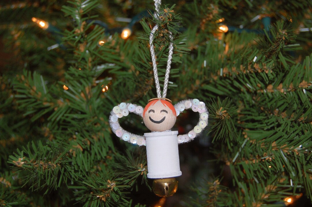 Thread Spool Angel Christmas Ornament - Etsy