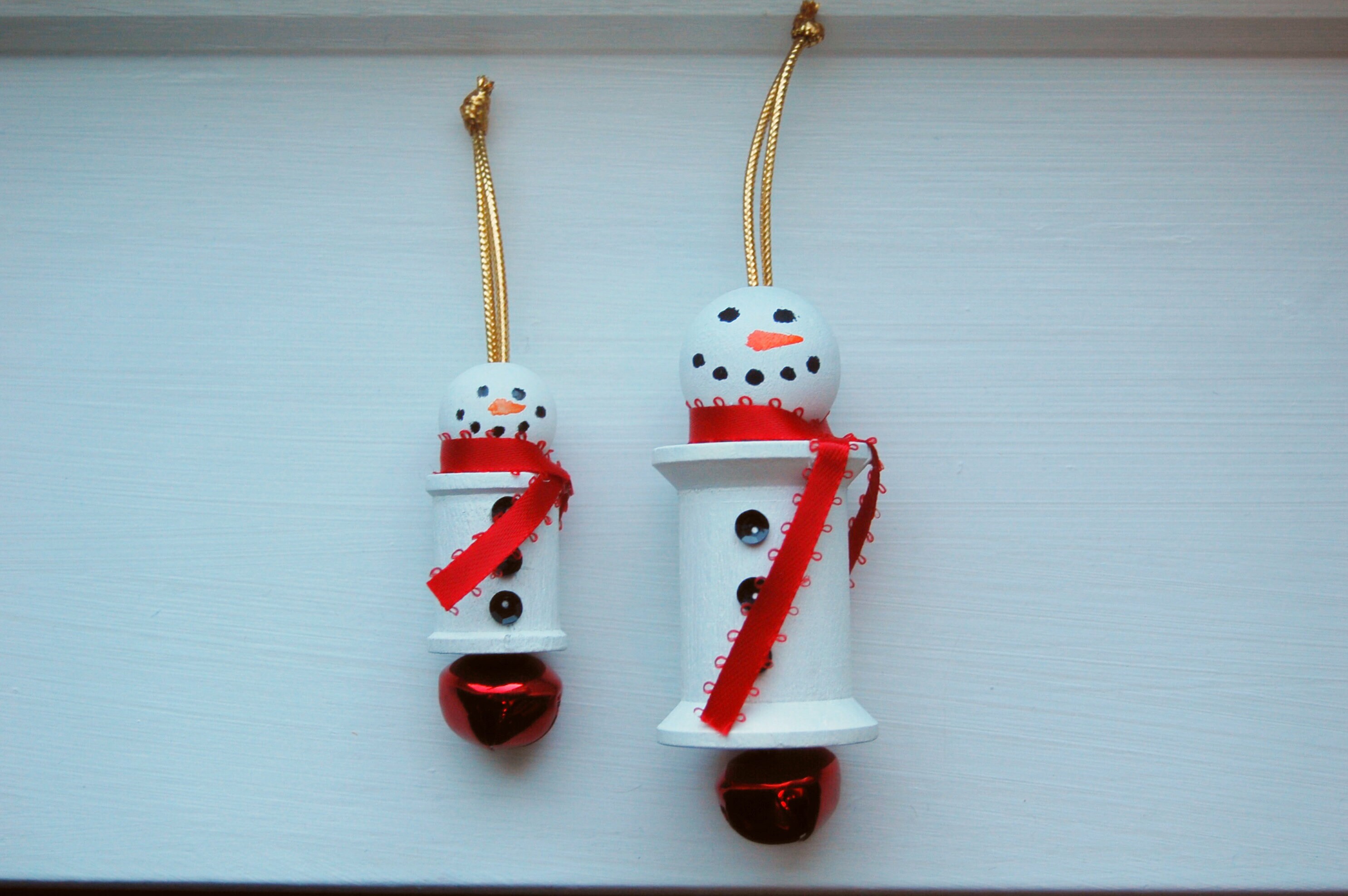 Thread Spool Snowman Christmas Ornament - Etsy