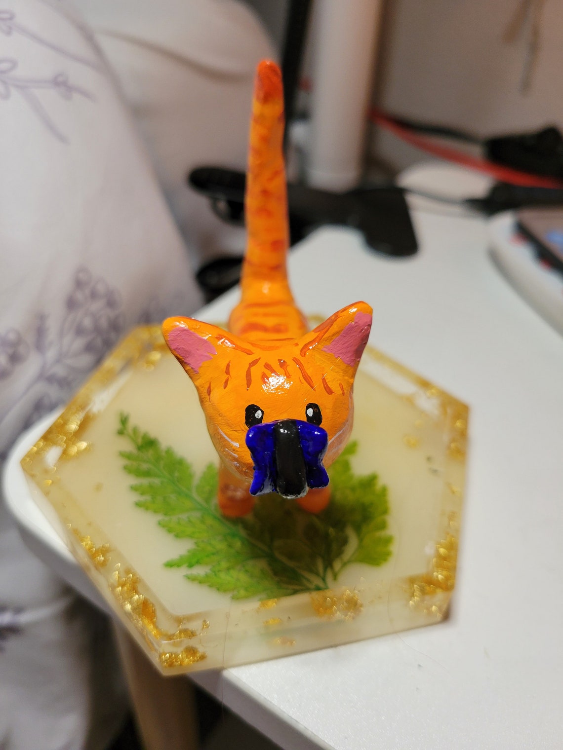 Clay Cat Ring Holder - Etsy