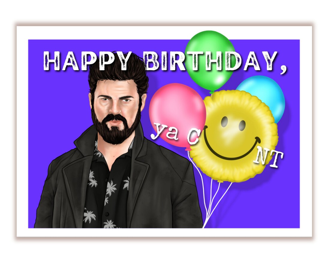 The Boys | Billy Butcher | Birthday Card - Etsy