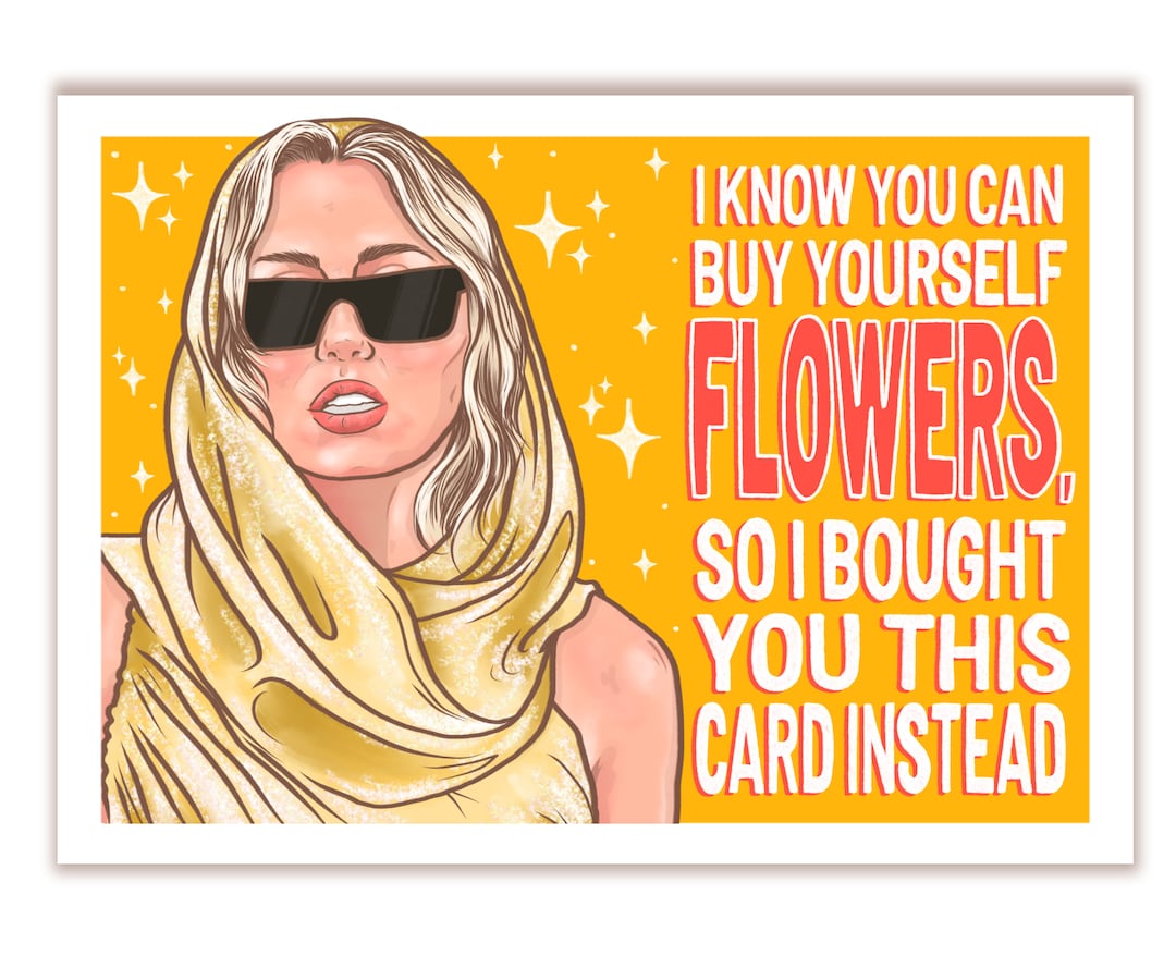 Miley Cyrus | Flowers | Endless Summer Vacation | Any Occassion Card - Etsy