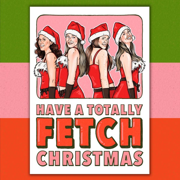 Mean Christmas Card - Etsy