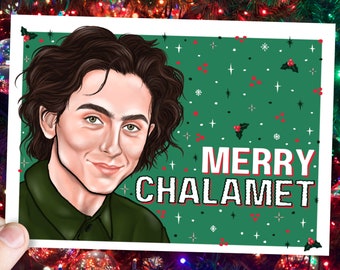 Timothee Chalamet Christmas Card - Etsy