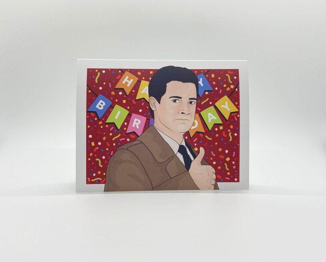 Twin Peaks Agent Cooper Birthday Card | Etsy