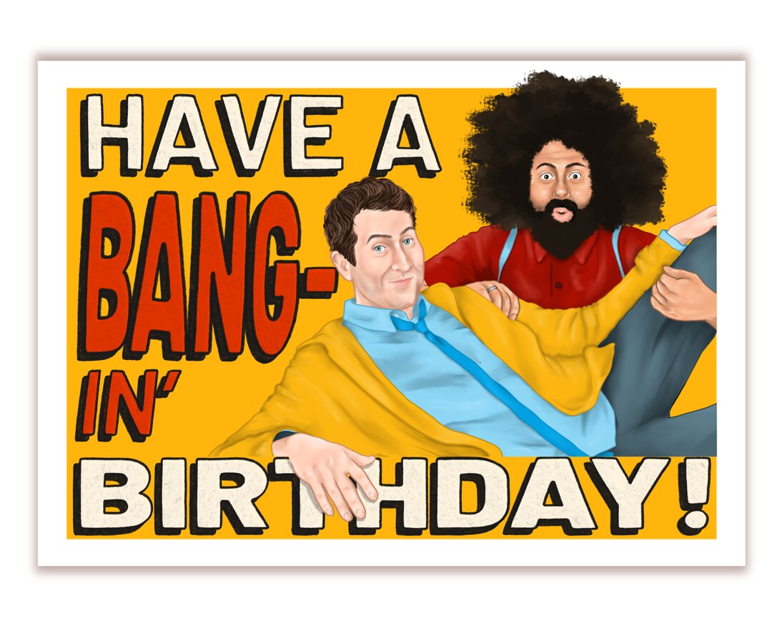 COMEDY BANG! BANG! | Birthday Card - Etsy