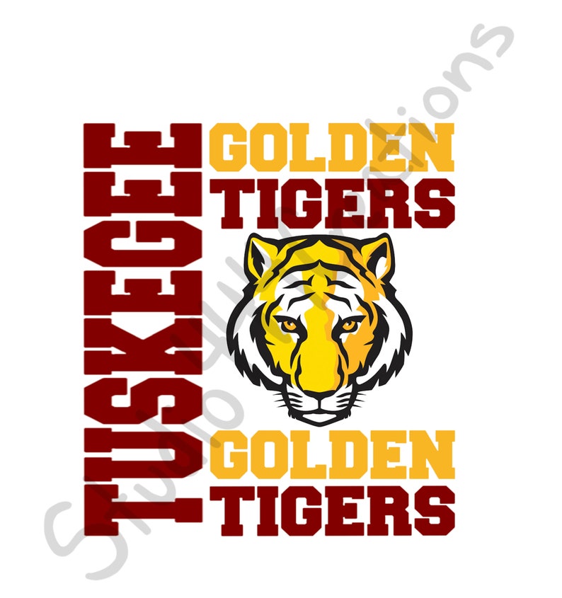 Tuskegee Golden Tigers Logo Svg and PNG - Etsy