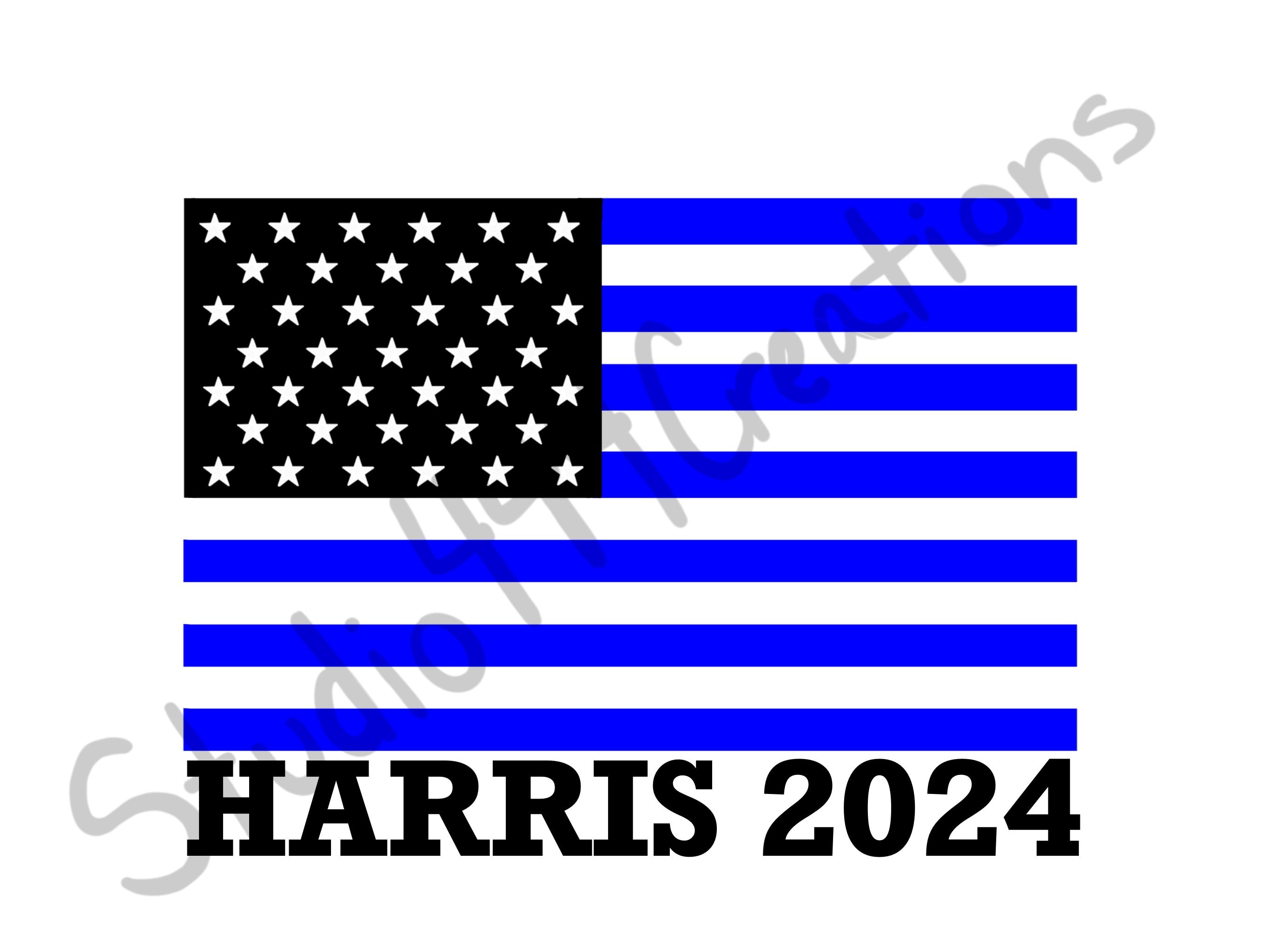 Harris Flag / Blue / SVG and PNG - Etsy