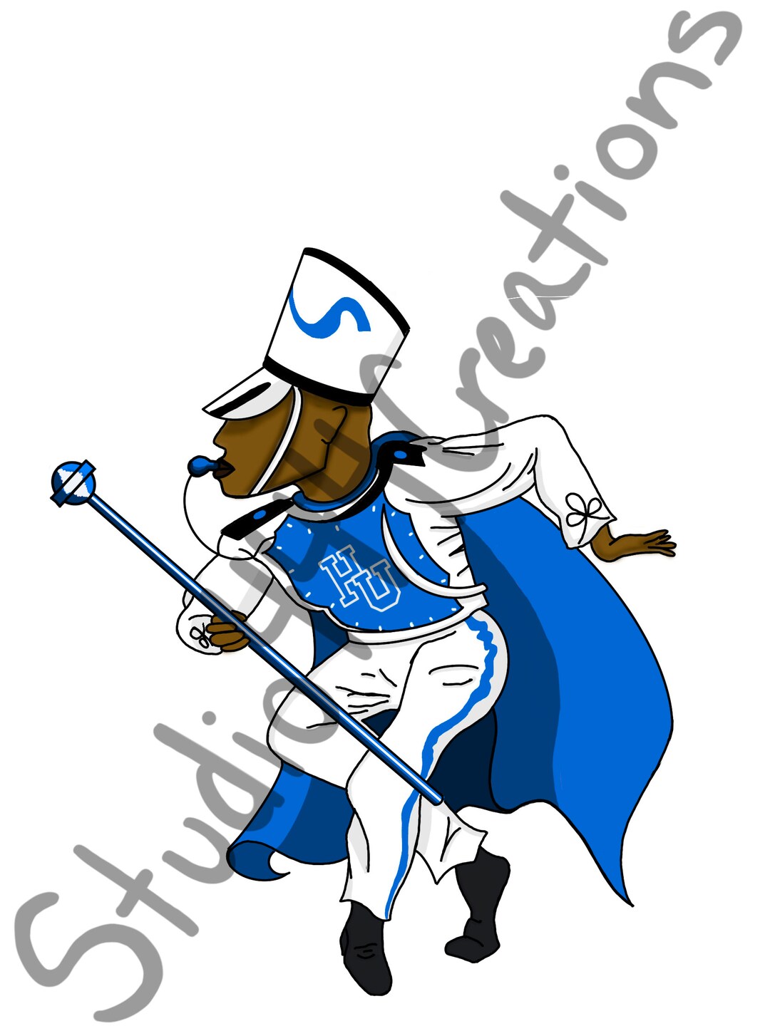 Hampton University Pirates Svg/drum Major/hbcu - Etsy
