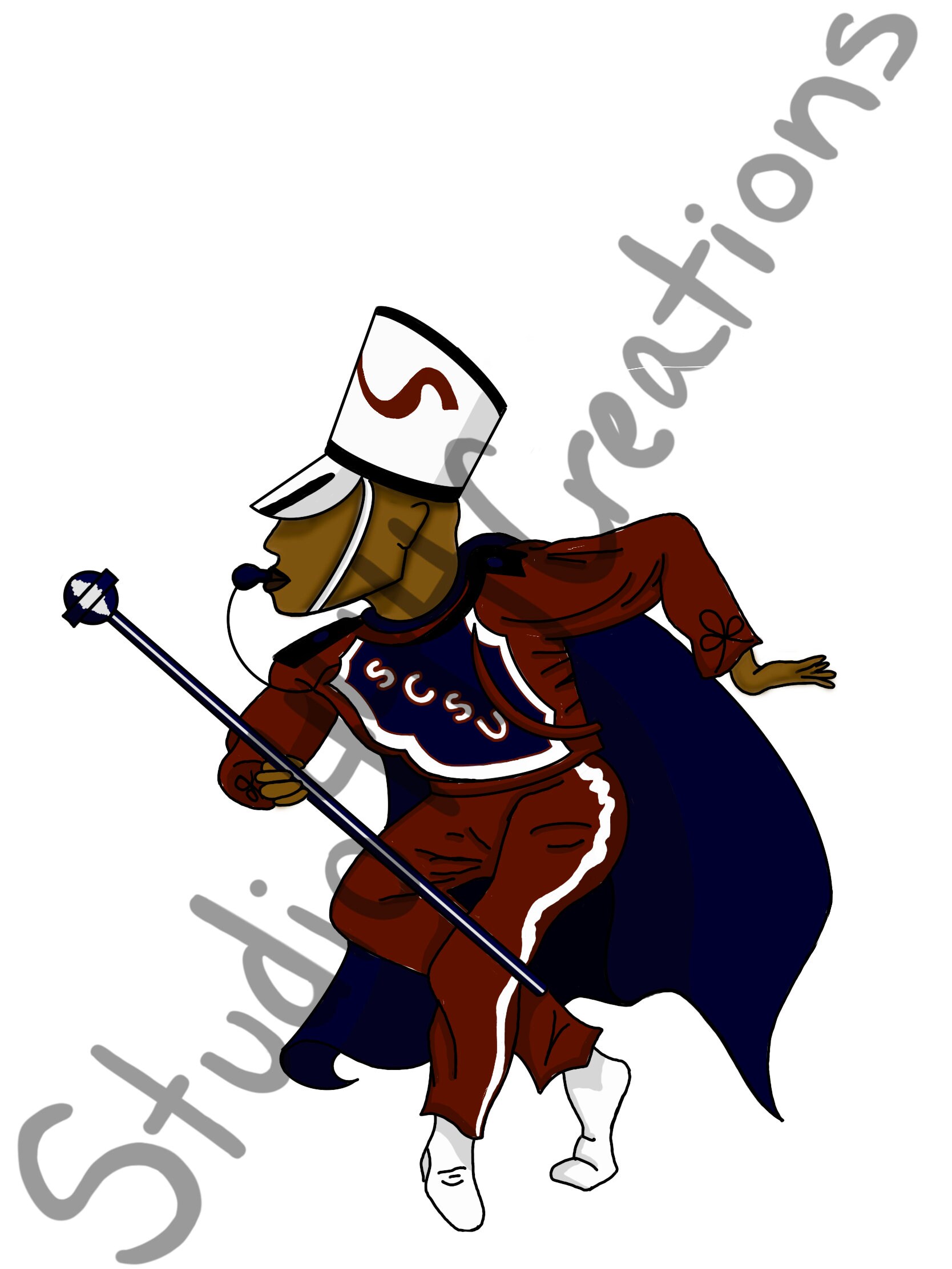 South Carolina State University Bulldogs SVG and Png/drum Major/hbcu - Etsy