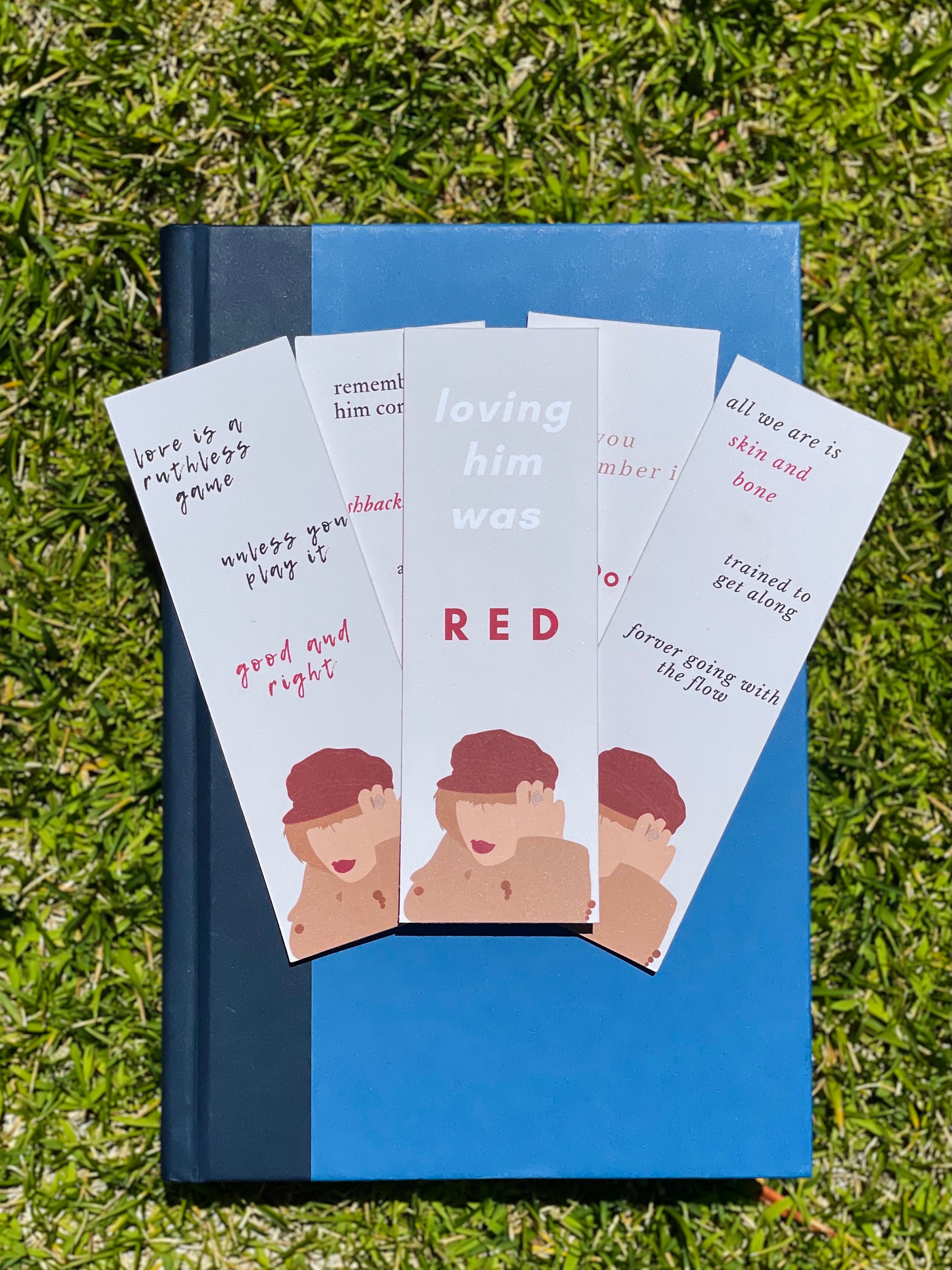 Taylor Swift RED Inspired Bookmarks - Etsy