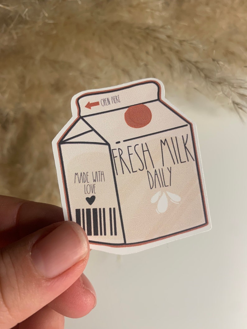 Milk Carton Sticker Breastmilk Carton Breastfeeding Sticker - Etsy