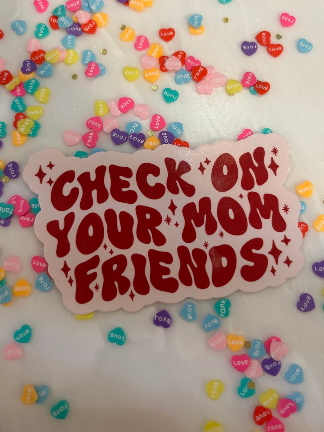 Check on Your Mom Friends Sticker / Mental Health Sticker / Postpartum ...