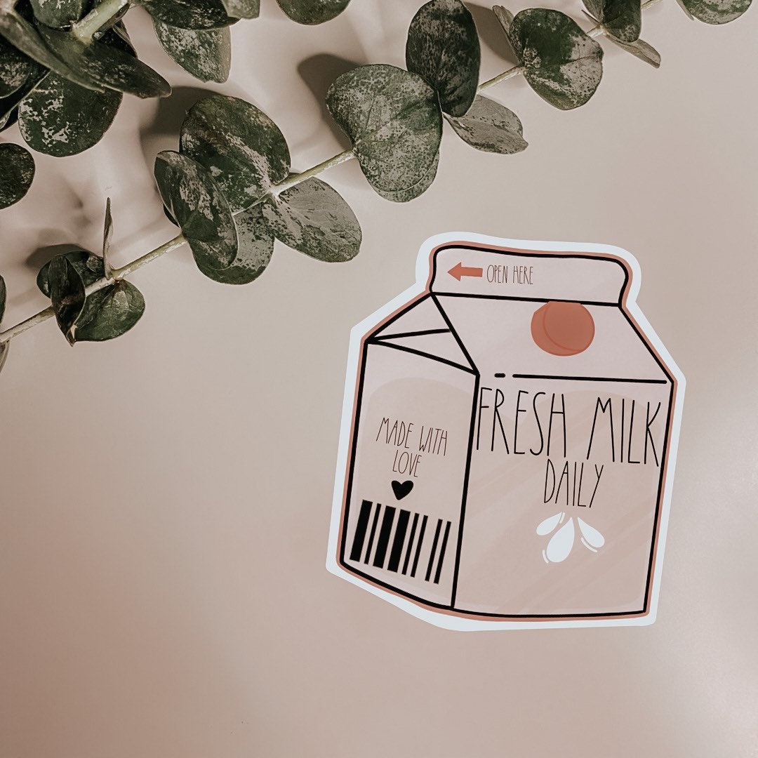 Milk Carton Sticker Breastmilk Carton Breastfeeding Sticker - Etsy