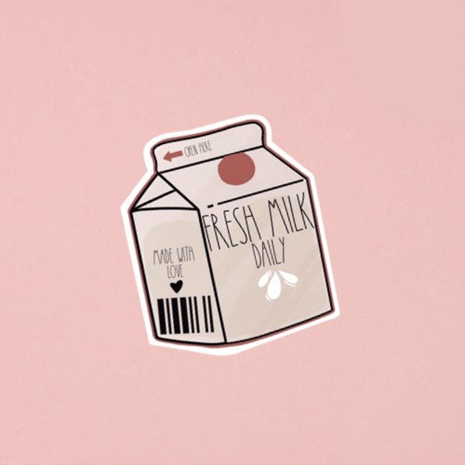 Milk Carton Sticker Breastmilk Carton Breastfeeding Sticker - Etsy