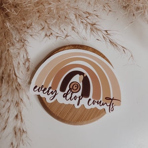 Breastfeeding Rainbow Sticker Every Drop Counts Organic | Etsy