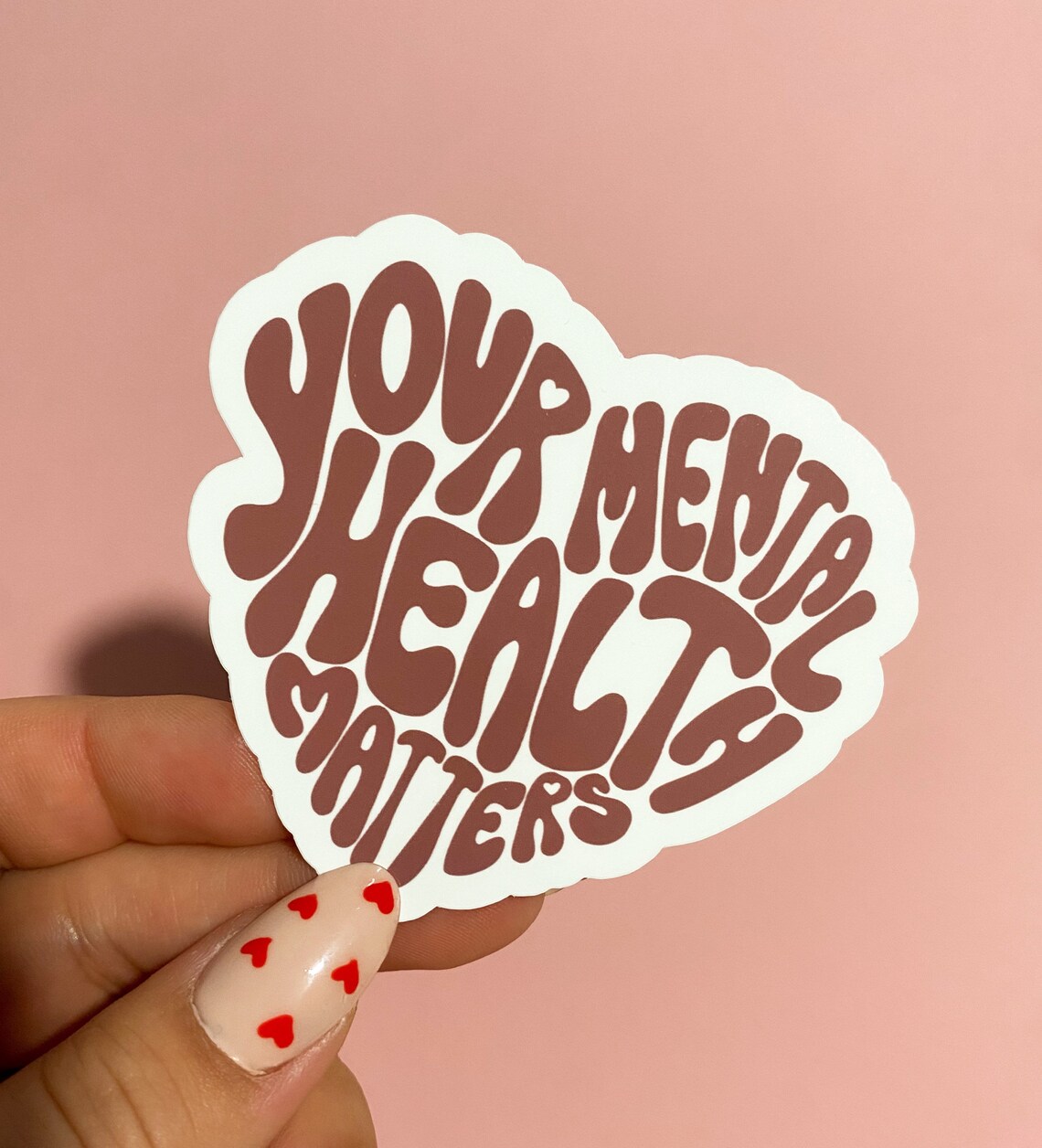 Mental Health Matters (HEART) Sticker / Motherhood / Postpartum ...