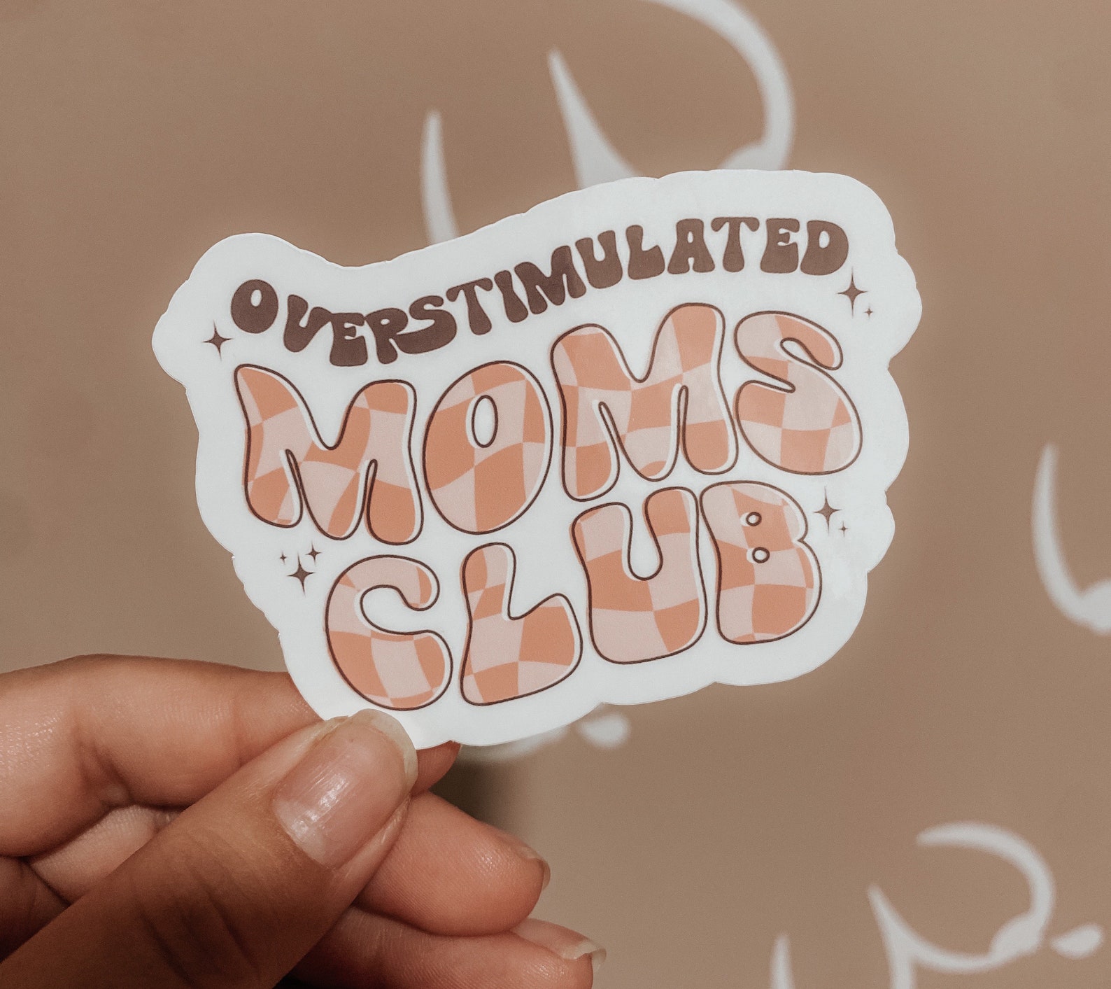 Overstimulated Moms Club Checkered / Empowerment / Motherhood ...