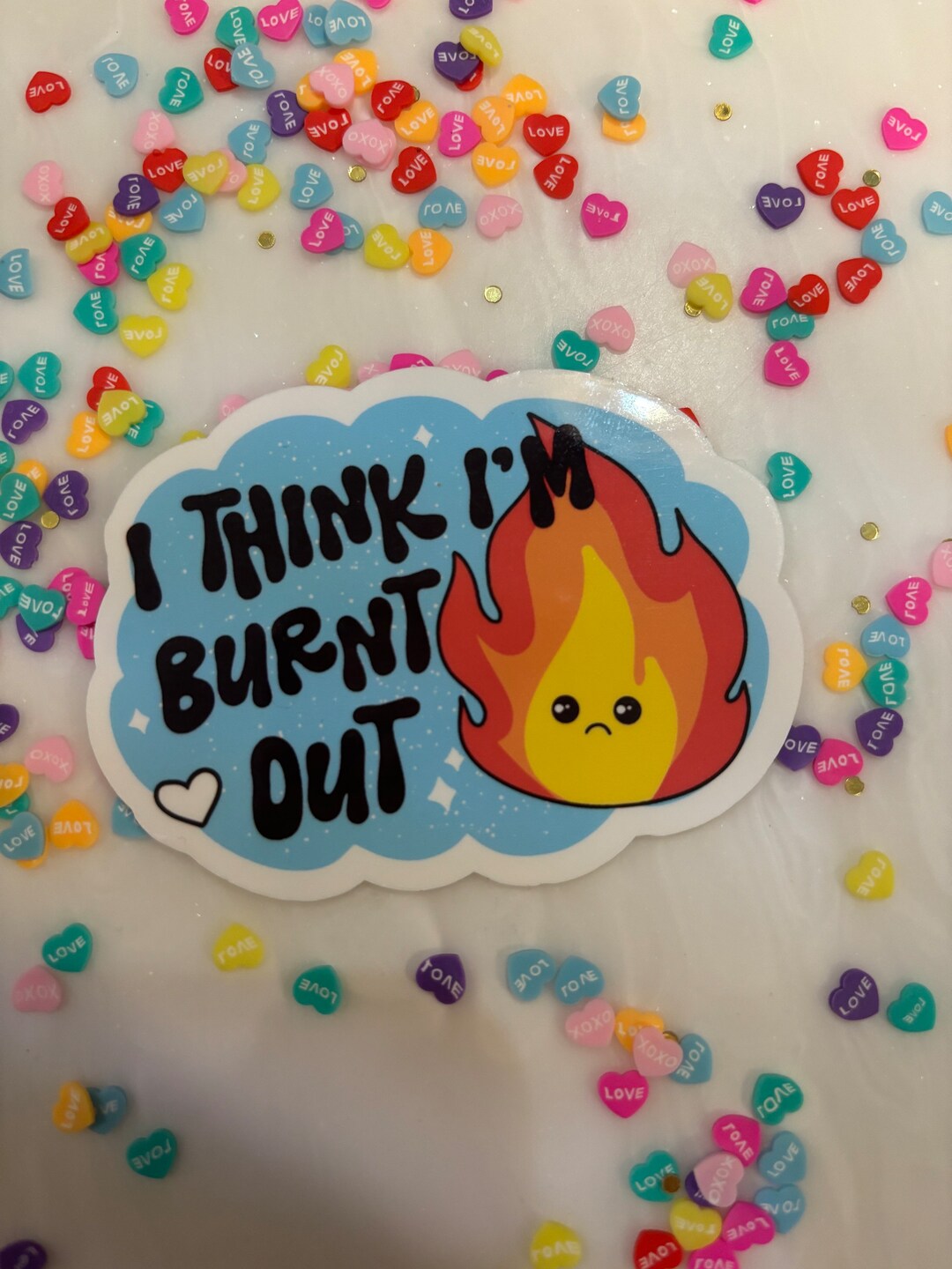 Burnt Out Sticker / Mental Health Sticker / Postpartum / Empowerment ...