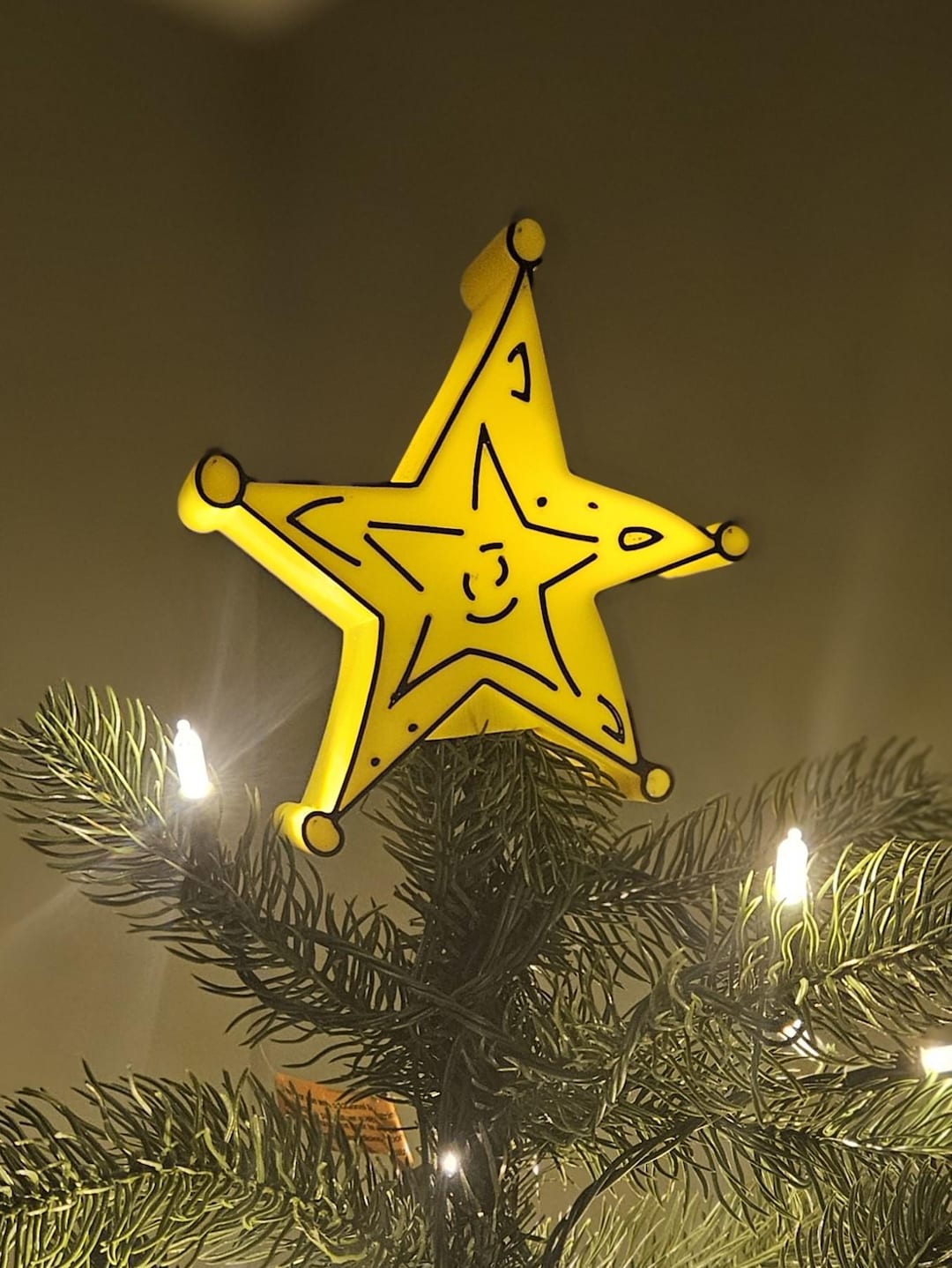 Grinch Star Christmas Tree Topper 5 Inch 3D Printed - USA Shipped ...