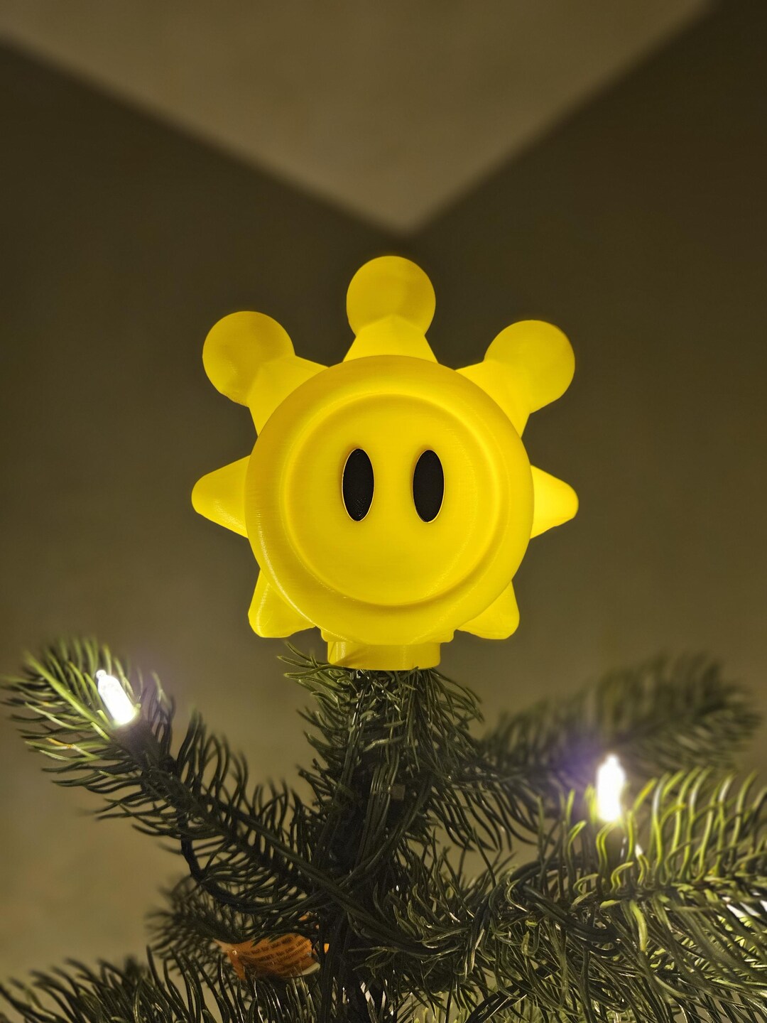 Super Sunshine Sprite Christmas Tree Topper 5 & 7 Inches 3D Printed - Etsy