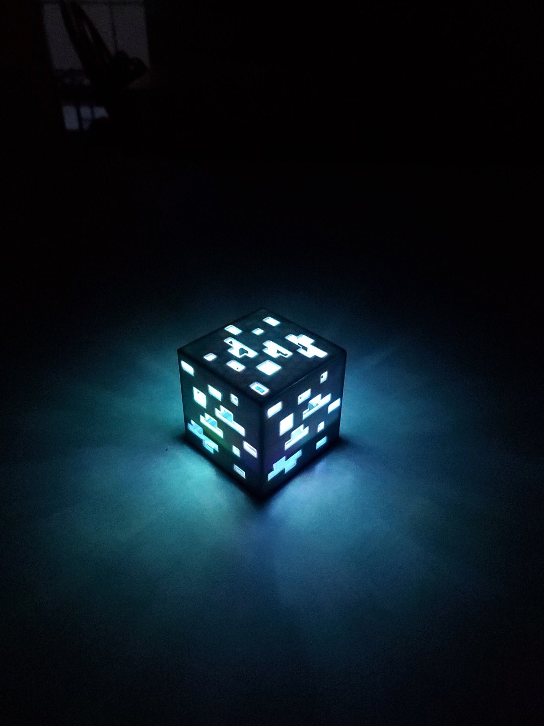 Color Changing Ore Desk Lamp Nightlight Minecraft 3D Printed Room Decor ...