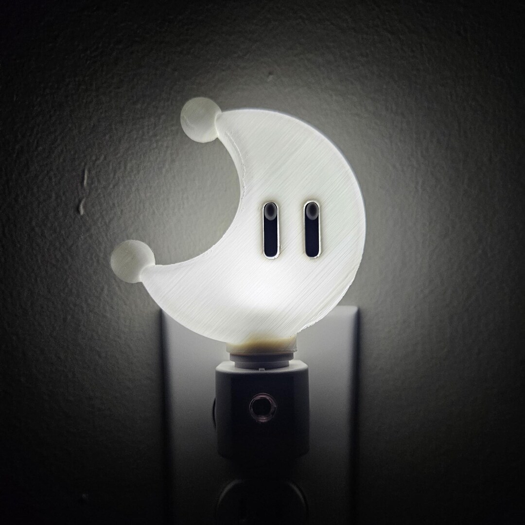 Super Power Moon Night Light 3D Printed Room Décor - Etsy