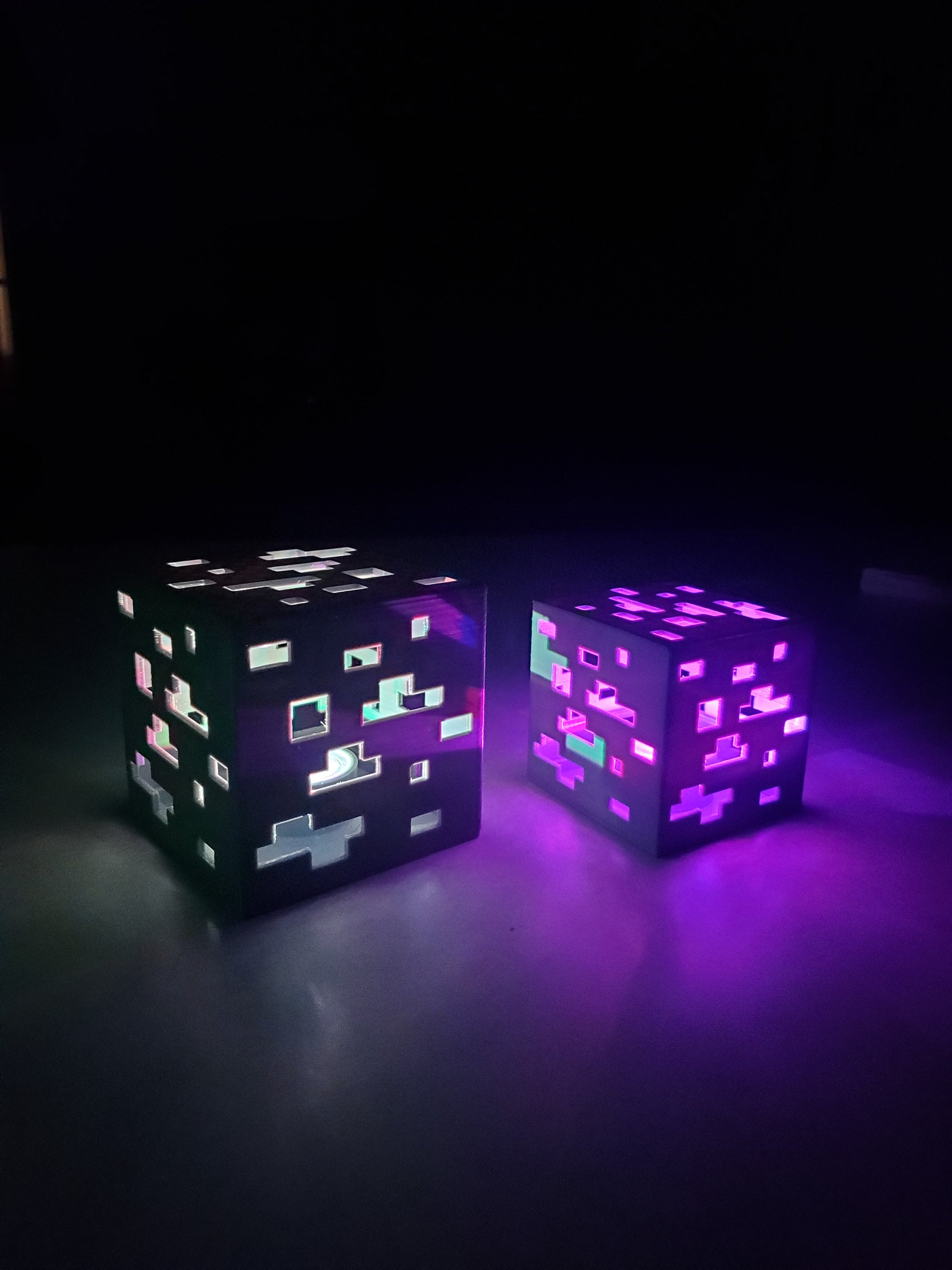 Color Changing Ore Desk Lamp Nightlight Minecraft 3D Printed - Etsy