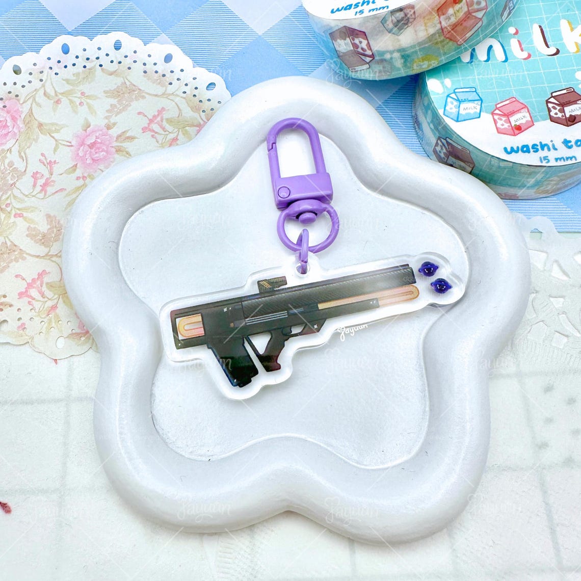 Void Pulse Rifle Acrylic Charm | Cute Video Game Hunter Warlock Titan ...