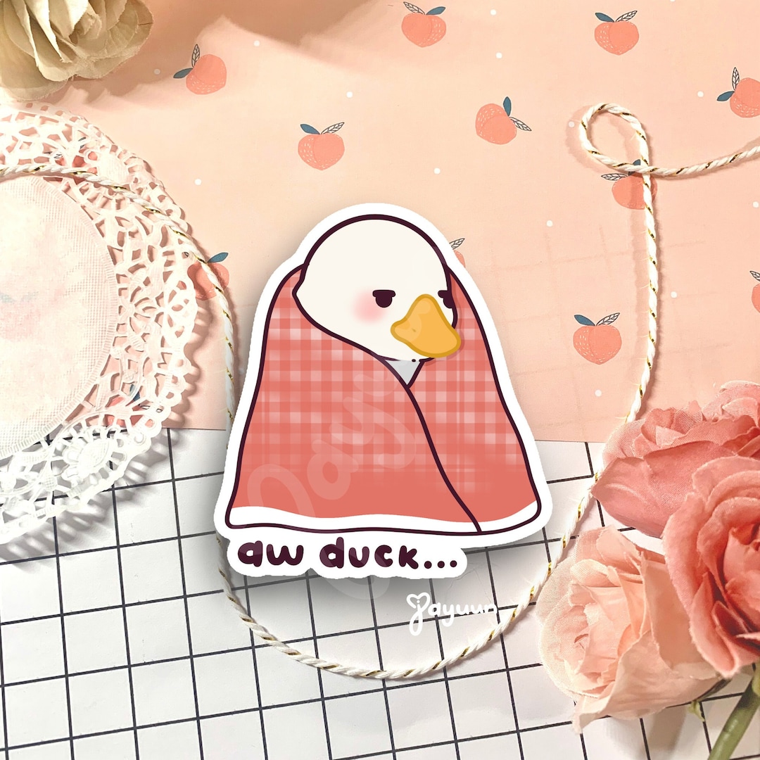 Aw Duck... Cute Duck Sticker V2 Cute Animal Stickers - Etsy